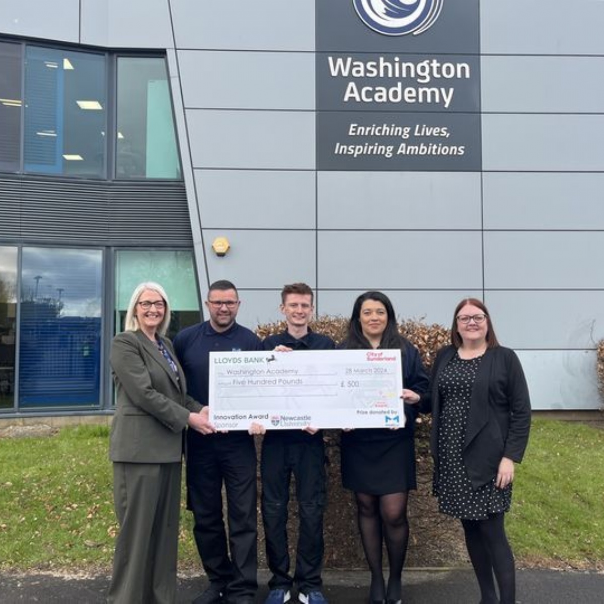 Washington Academy - Washington Academy received cheque from partners ...